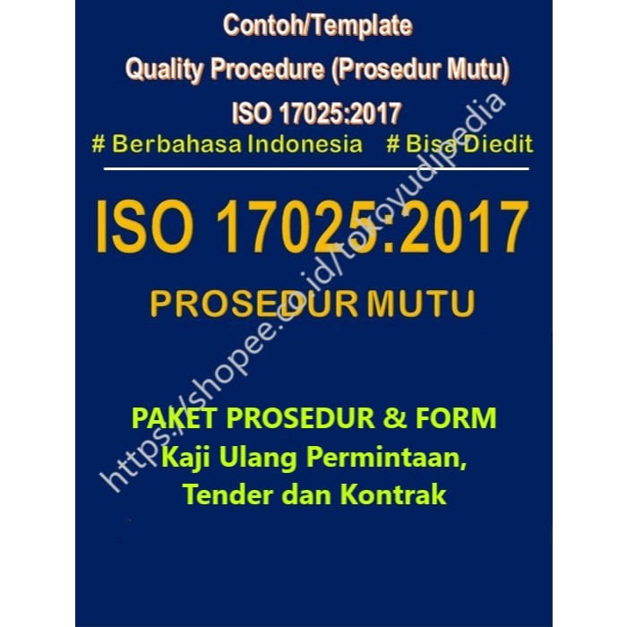 Jual Softcopy Paket Contoh/Template Prosedur & Form Kaji Ulang ...