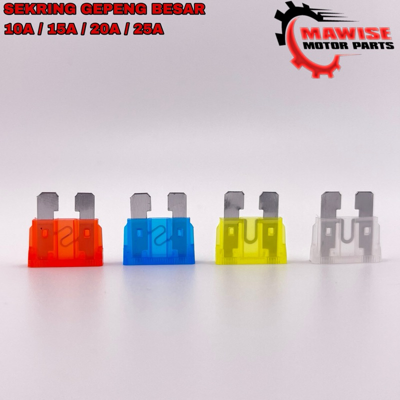 Jual SEKRING GEPENG BESAR - FUSE SEKRING TANCAP DX BESAR 10A 15A 20A ...