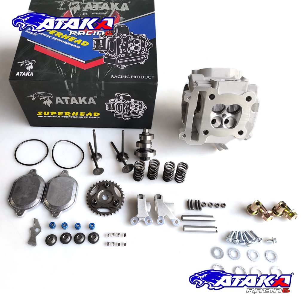 Jual ATAKA RACING Porting Cnc Super Head 4 KLEP MIO 19 22 21 24 ...