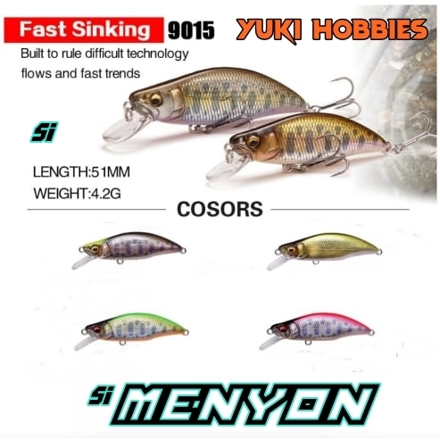 Jual MINNOW ULTRALIGHT CASTING 51mm 4.2 Gram Si MENYON Good Action ...