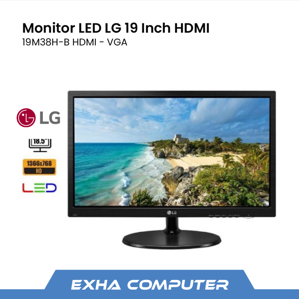 Jual Monitor LED LG 19" Monitor LG 19M38A LED Monitor LG 19" | Shopee ...