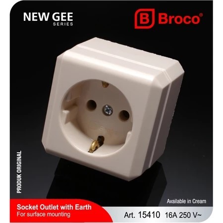 Jual Broco Electrical Standard 15410-11 Stop Kontak Outbow Persegi ...