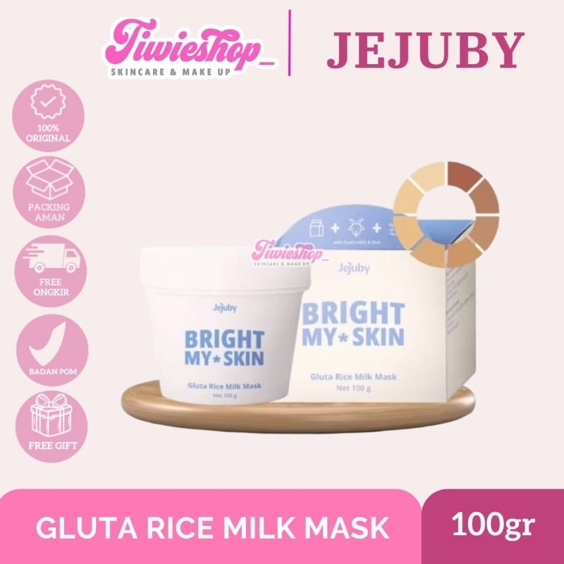 Jual [READY] JEJUBY GLUTA RICE MILK MASK 2IN1 BODY BLEACHING & SLEEPING ...