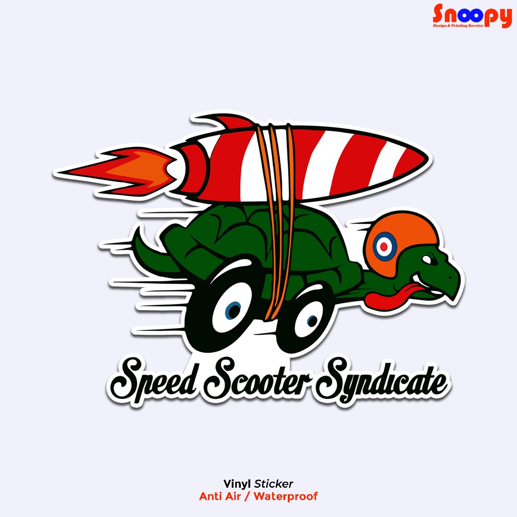 Jual Stiker Motor Logo Speed Scooter Syndicate Waterproof Sticker Motor ...