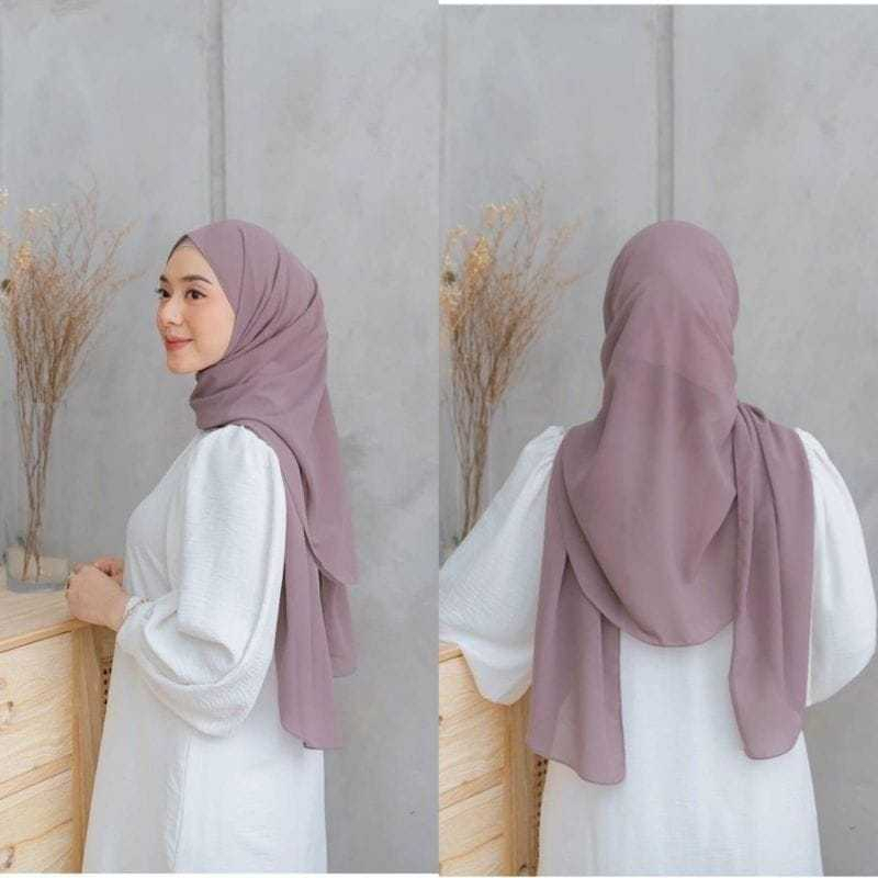 Jual PASHMINA OVAL POLOS / PASHMINA CERUTY BABY DOLL PREMIUM / PASHMINA CURVE | Shopee Indonesia