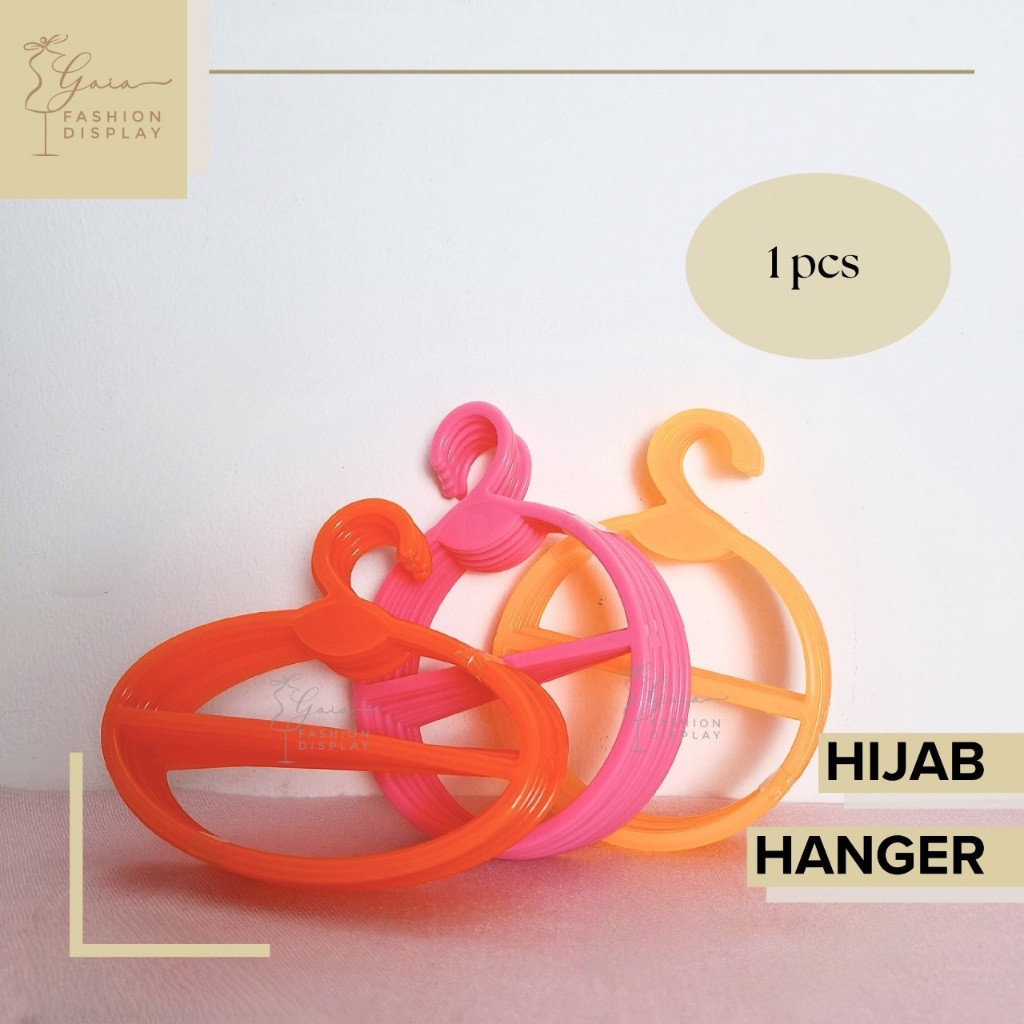 Jual Hanger Kerudung Oval / Bulat Hanger Jilbab Scraft Hanger Hijab ...
