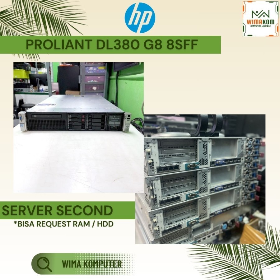 Jual Server Hp Dl380 G8 Xeon Dobel E5 2640 (8C 16T) 32GB 1.2TB PSU x 2 ...