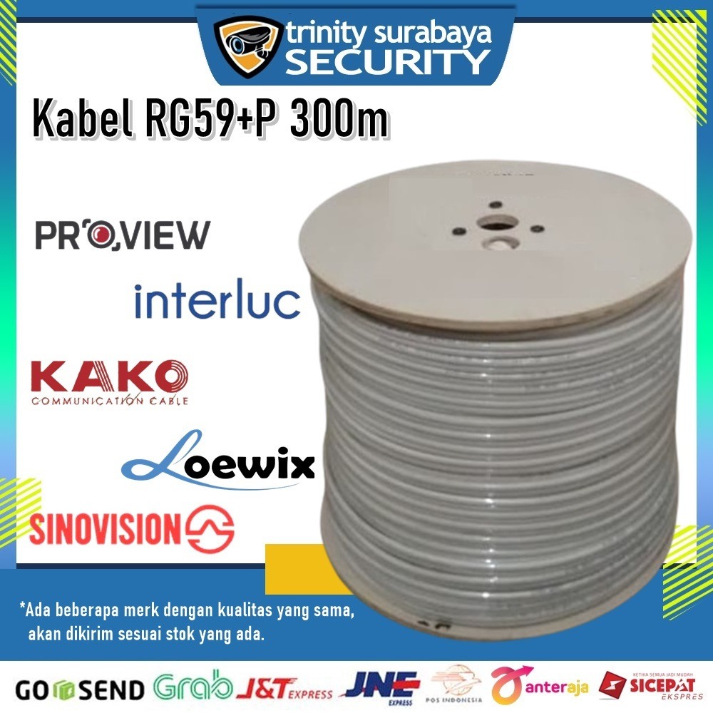 Jual [ LIVE ] Kabel CCTV COAXCIAL RG59+P 300M | Shopee Indonesia