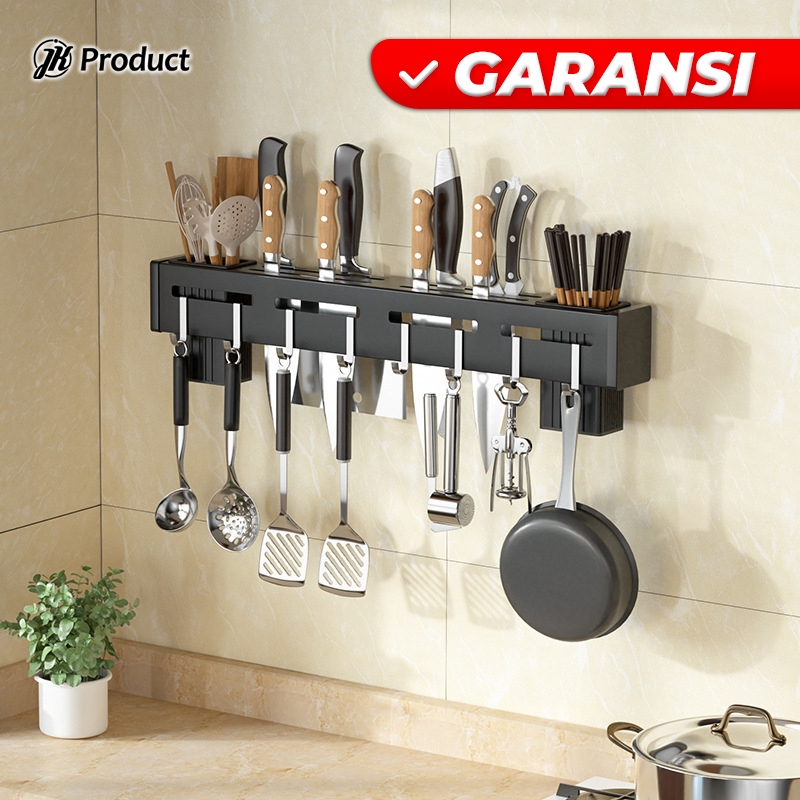 Jual Rak Dapur Tempat Pisau Sendok Spatula Peralatan Masak Tempel ...