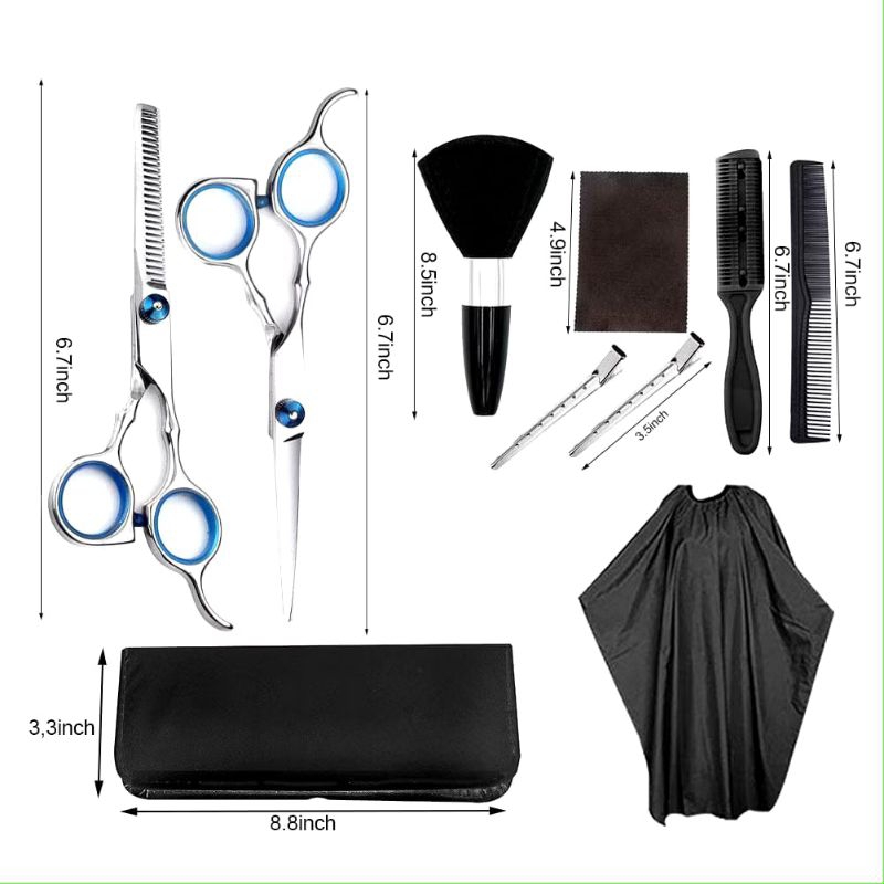 Jual Aleekit Set Gunting Rambut + Gunting Sasak + Berbagai Sisir ...