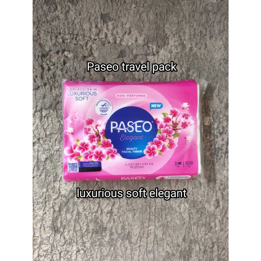 Jual tisu tissue tissue facial paseo travel pack 108 sheets 3 ply (ecer ...