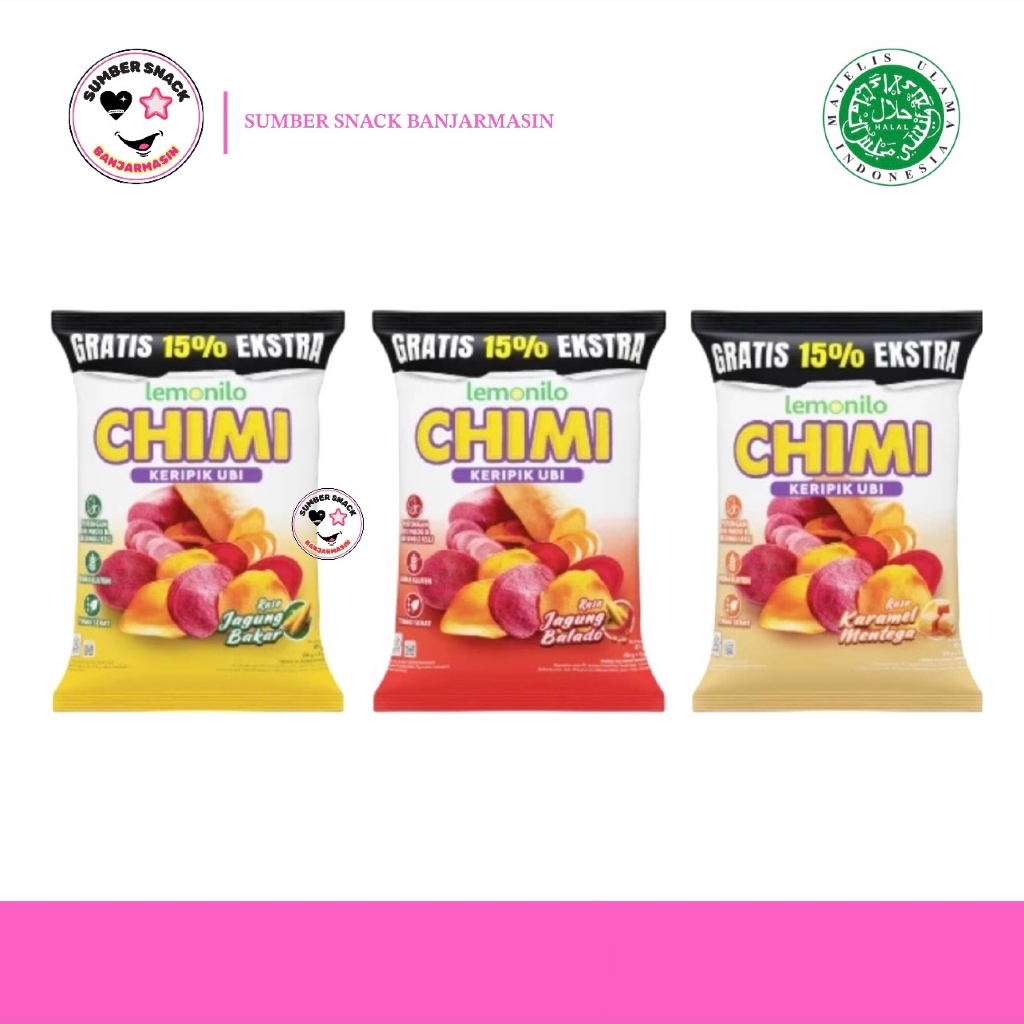 Jual Lemonilo Chimi Mini Keripik Ubi (10g) (3 Varian Rasa) | Shopee ...