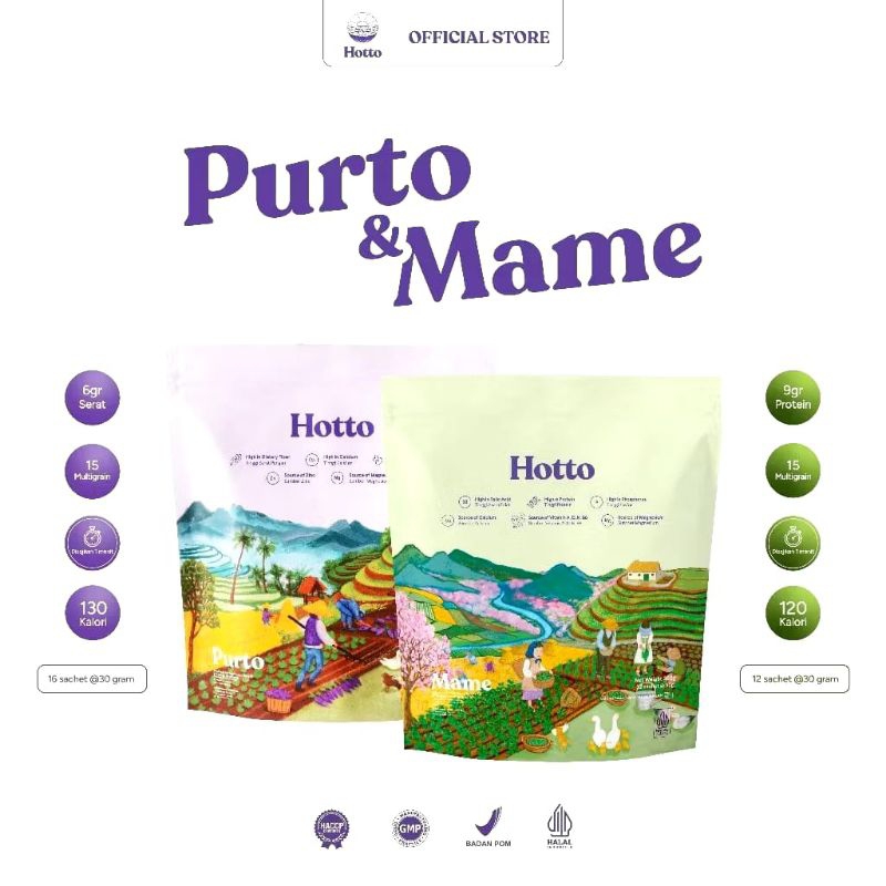 Jual HOTTO MIX Purto dan MAME 2pouch (28sachet) | Shopee Indonesia