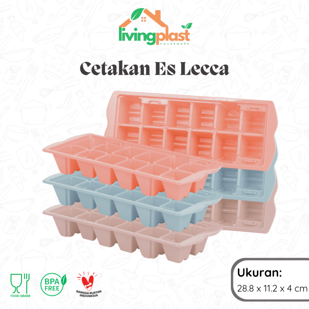 Jual Cetakan Es Lecca Set Isi 3 / Cetakan Jelly Segi / Cetakan Es Batu ...