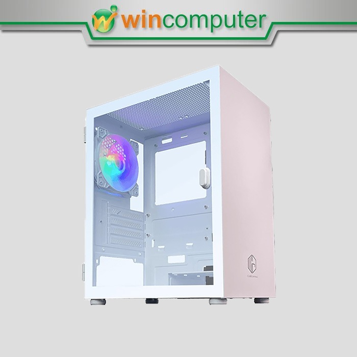 Jual Casing PC Cube Gaming Simpli City WHITE - Tempered Glass, ATX, 1x ...