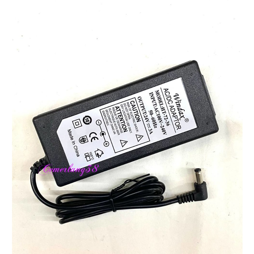 Jual Switching Adaptor 24V 3A Switching Power Supply Plastik 24 V 3 A | Shopee Indonesia