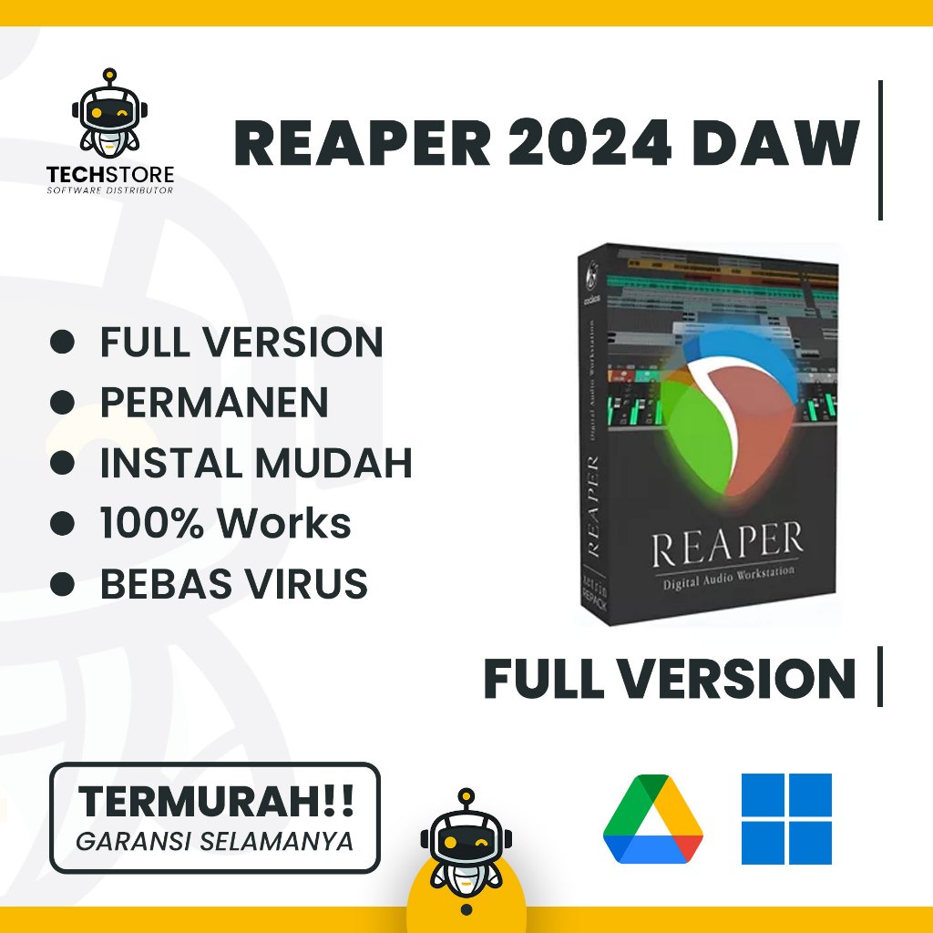 Jual REAPER v7.18 2024 DAW | Windows Digital Audio Workstation | Shopee ...