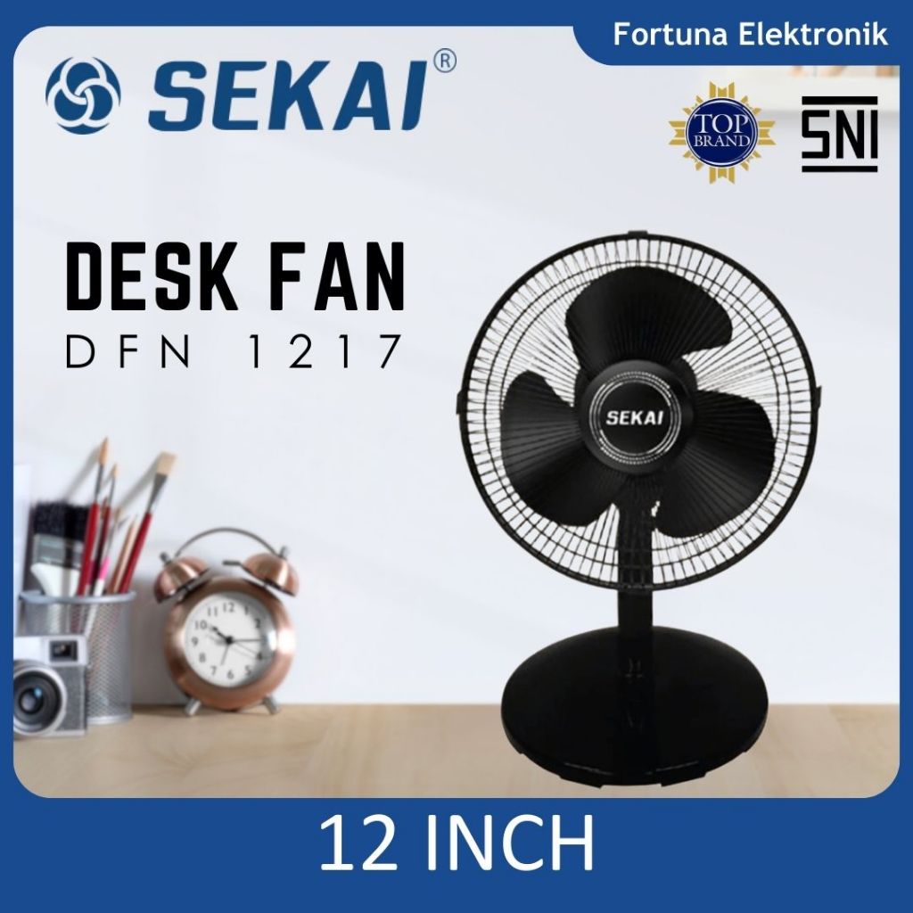 Jual Sekai Desk DFN 1217 / 1218 Kipas Meja Minimalis 12 Inch | Shopee Indonesia