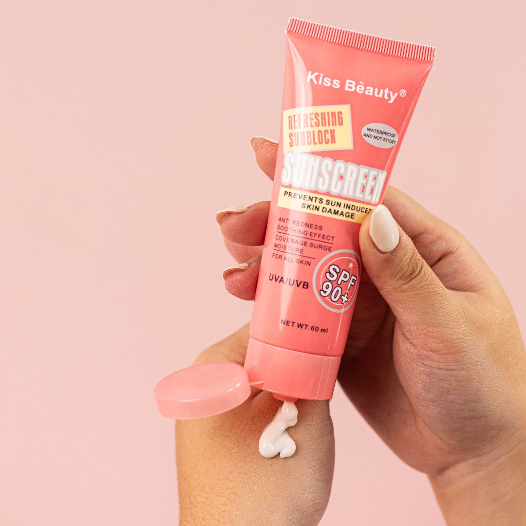 Jual KISS BEAUTY SUNSCREEN SUNBLOCK SUN SCREEN BLOCK UV A B SPF 90 ...