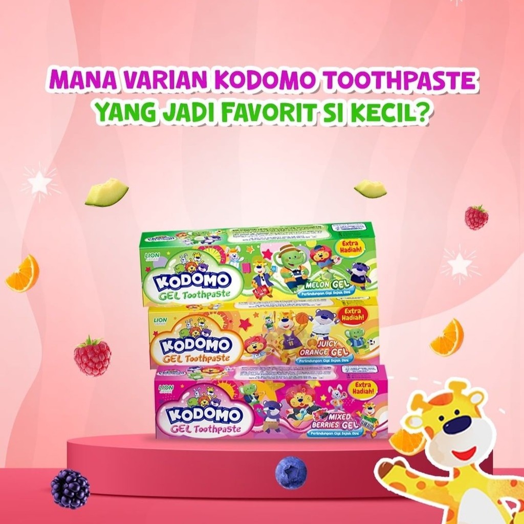 Jual Kodomo Toothpaste Tube 45gr - Pasta Gigi Anak | Pasta Gigi Anak Kodomo | Shopee Indonesia