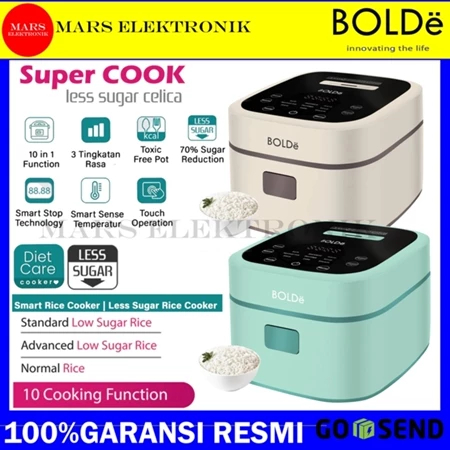 Jual BOLDE RICE COOKER / LESS SUGAR CELICA / KAPASITAS 1,2 LITER / RICE ...
