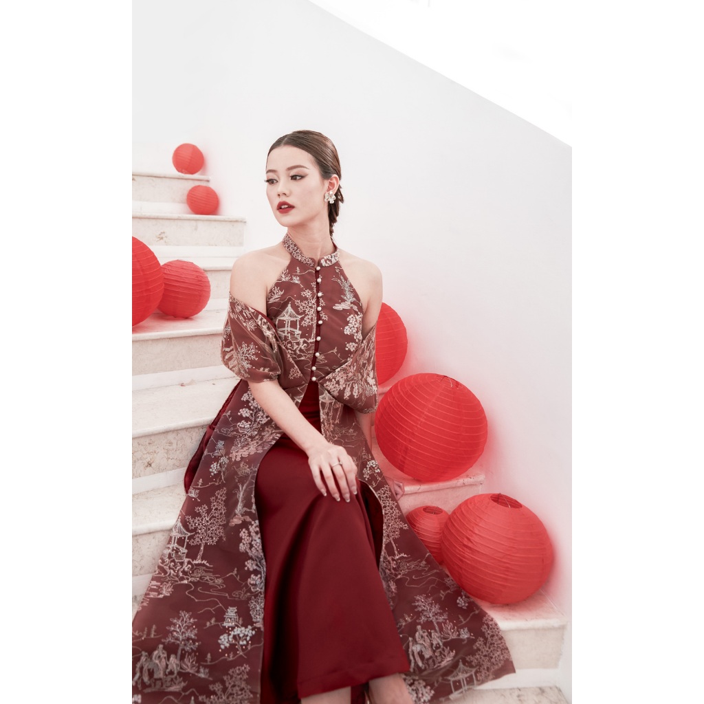 Jual RONG HUA DRESS - SCARLETTERTW/DRESS/MIDI DRESS/BRIDESMAID DRESS ...