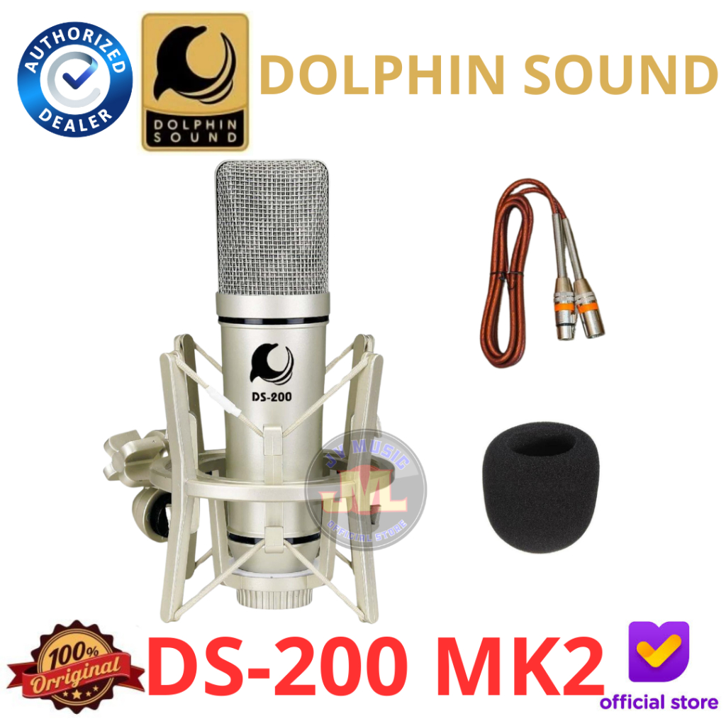 Jual Dolphin Sound DS200 MKII Microphone Condensor Dolphin DS-200 MK2 ...