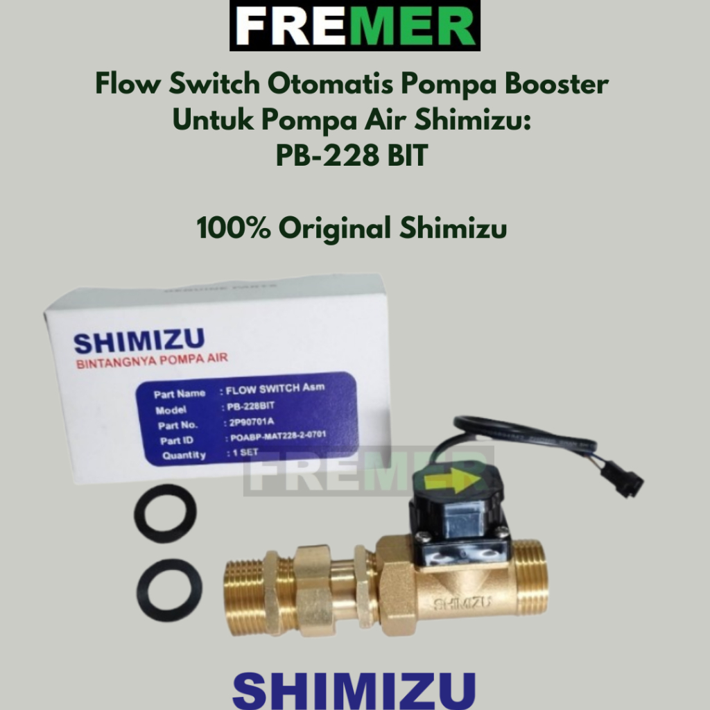 Jual SHIMIZU Flow Switch Otomatis Pompa Air Booster PB-228 BIT / PB 228 ...
