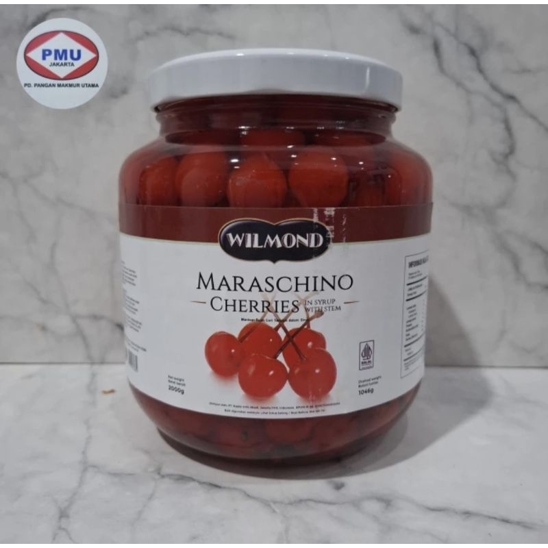 Jual red cherry maraschino wilmond - buah ceri merah tangkai wilmond 2 ...