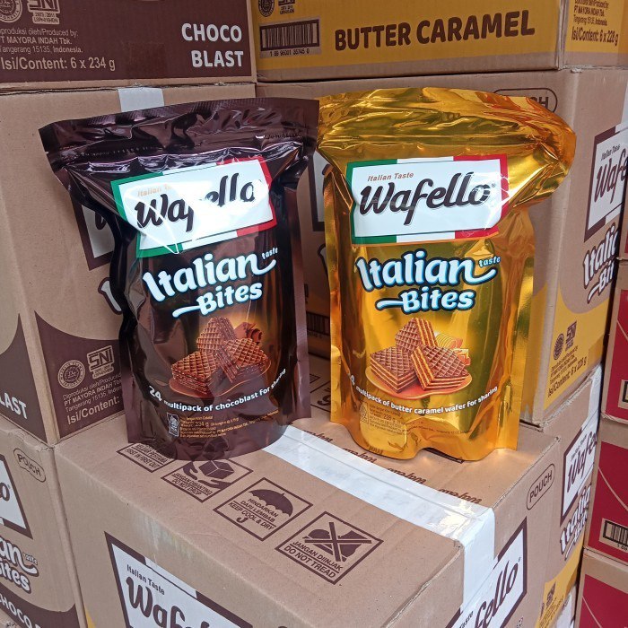 Jual WAFELLO POUCH ITALIAN BITES 228GR | Shopee Indonesia