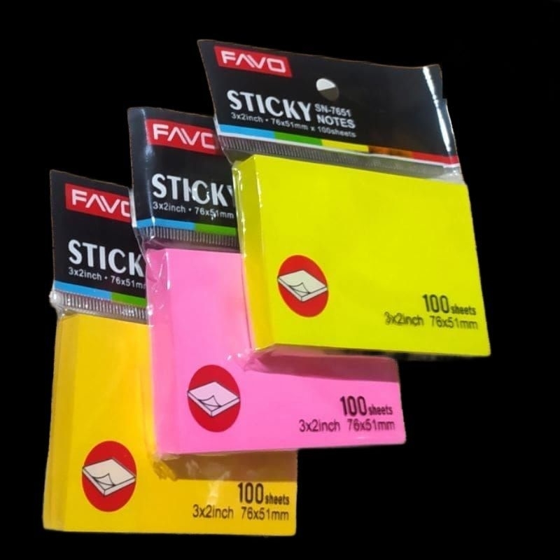 Jual Sticky Notes Favo / Post It Favo SN 76x51 Polos | Shopee Indonesia