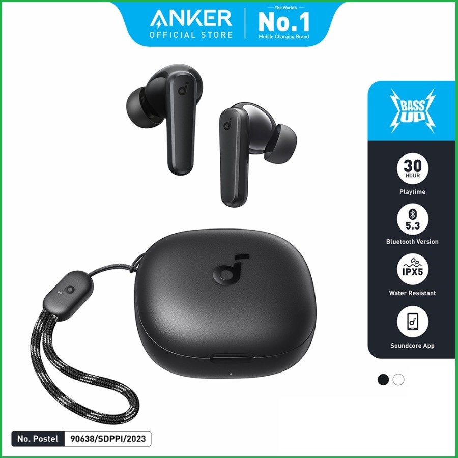 Jual HEADSET EARBUDS TWS SOUNDCORE R50i WIRELES MODEL A3949 BY ANKER | Shopee Indonesia