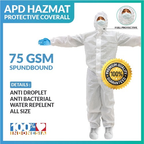Jual Baju APD Medis SPUNDBOND COATING Waterproof Alat Pelindung Diri ...