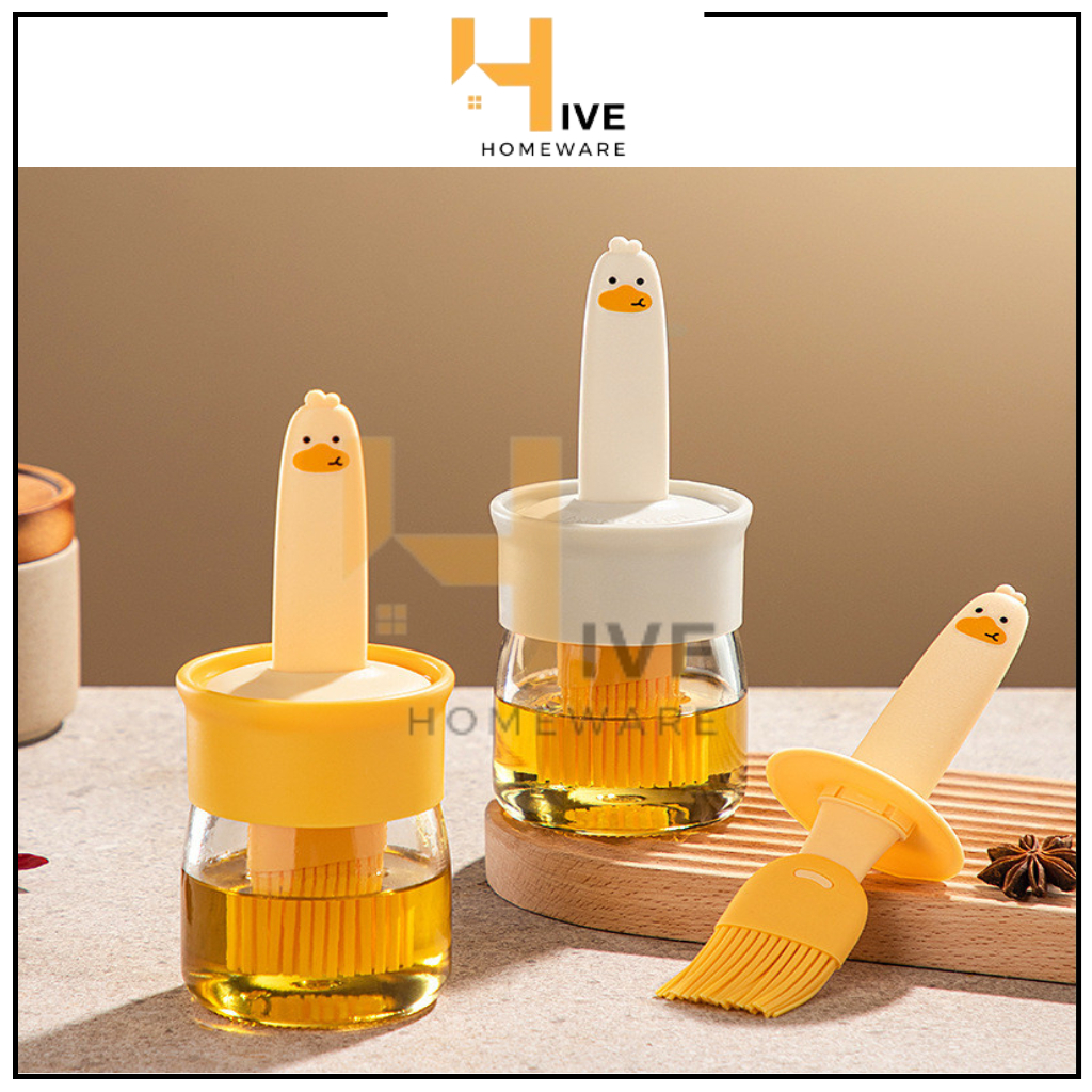 Jual HIVE Botol Minyak Kecap Saus Model Kuas Slikon Karakter Lucu ...
