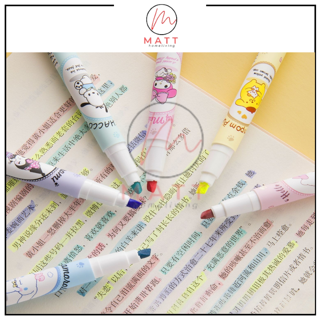 Jual MOSSY 6 PCS 1 Set Stabilo Anak-anak Pastel Cantik Kuromi Melody ...