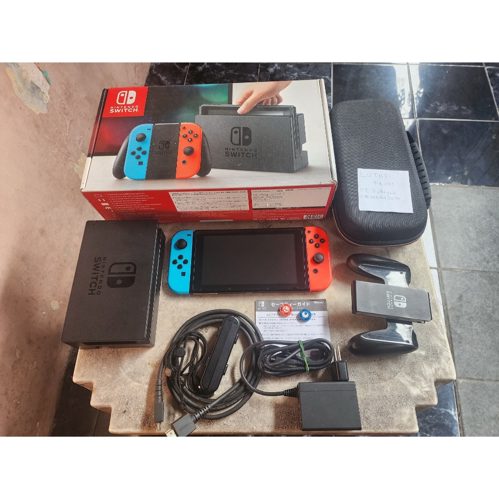 Jual Nintendo Switch v1 CFW Atmos Neon Fullset 128GB 11x | Shopee Indonesia