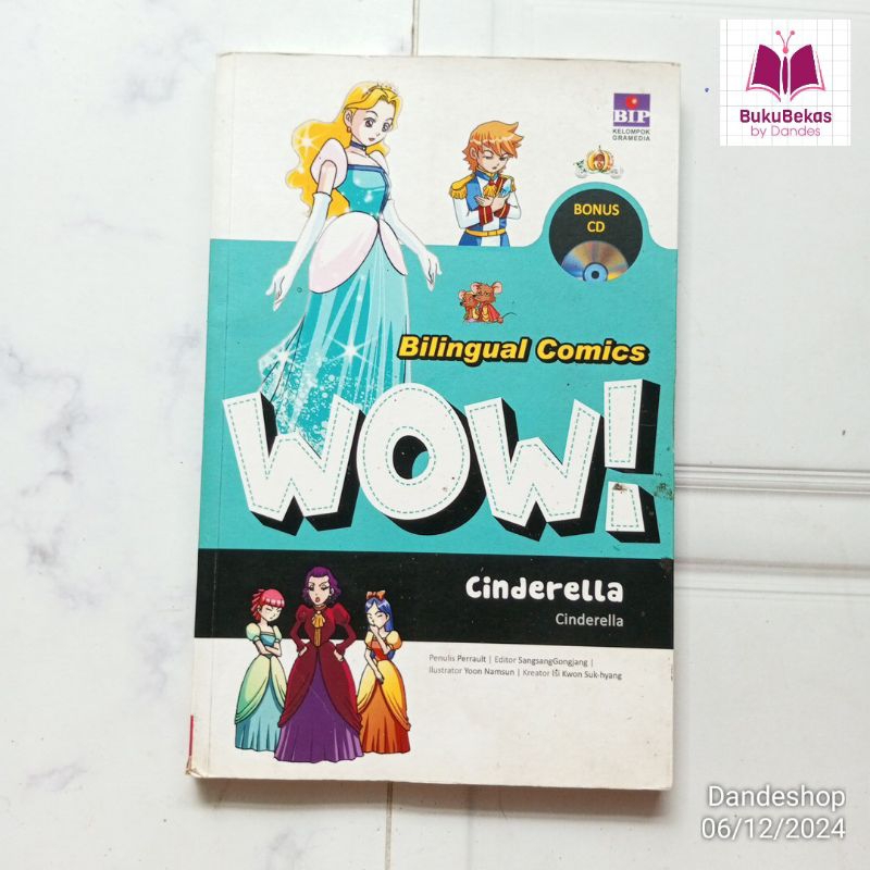 Jual Bilingual Comics WOW! Cinderella - Science Comic Educomic Komik ...