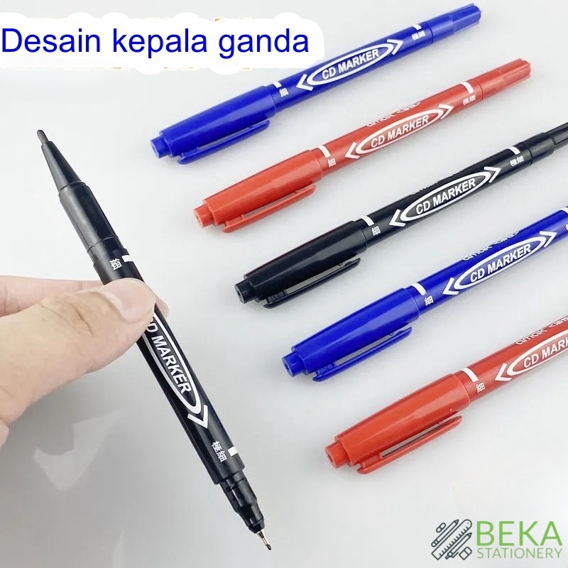 Jual Spidol Pulpen Marker, Desain Dua Kepala / Spidol Dual Tip Murah ...