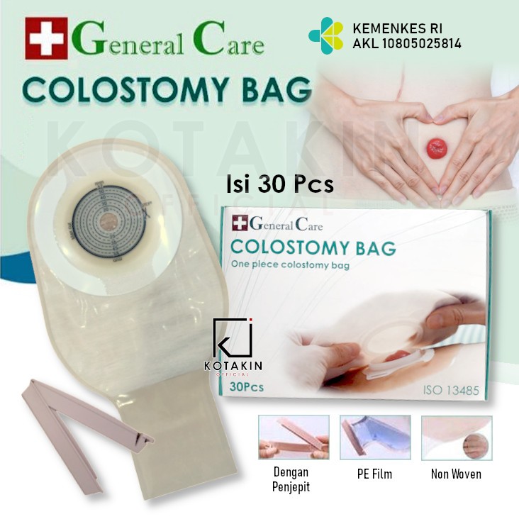 Jual 1Box isi 30pcs - Kantong Kolostomi General Care GC / Colostomy Bag ...