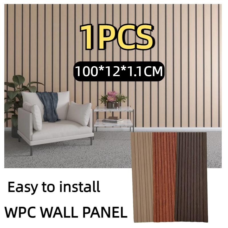Jual 1PCS Wood Panel WPC/ Wall Panel Dinding Kamar Tidur 3D Dekorasi ...