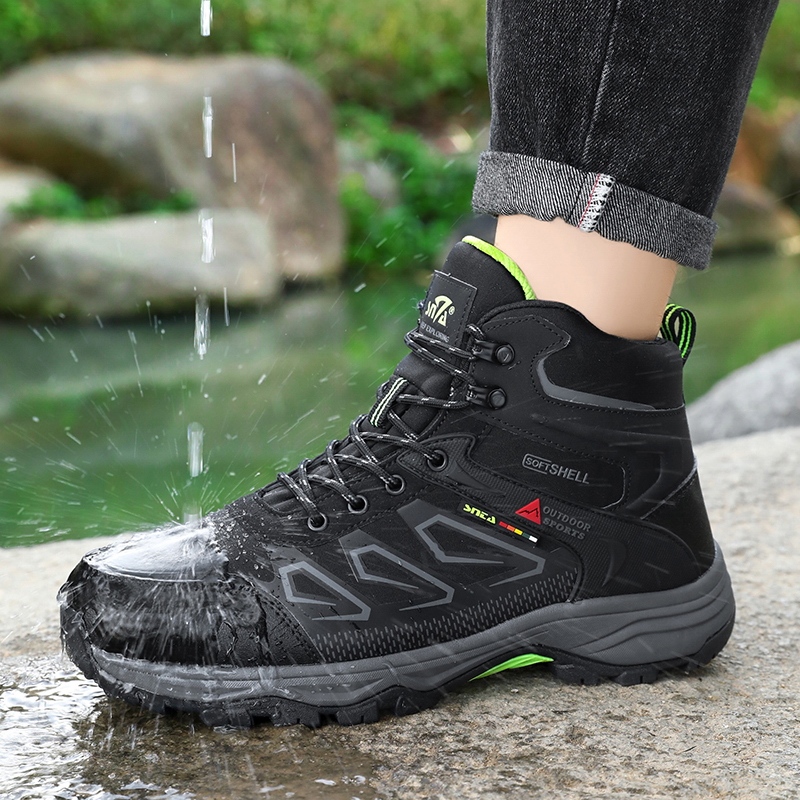 Jual SEPATU GUNUNG SNTA 507 / 502 BLACK GREY WATERPROOF OUTDOOR SPORTS ...