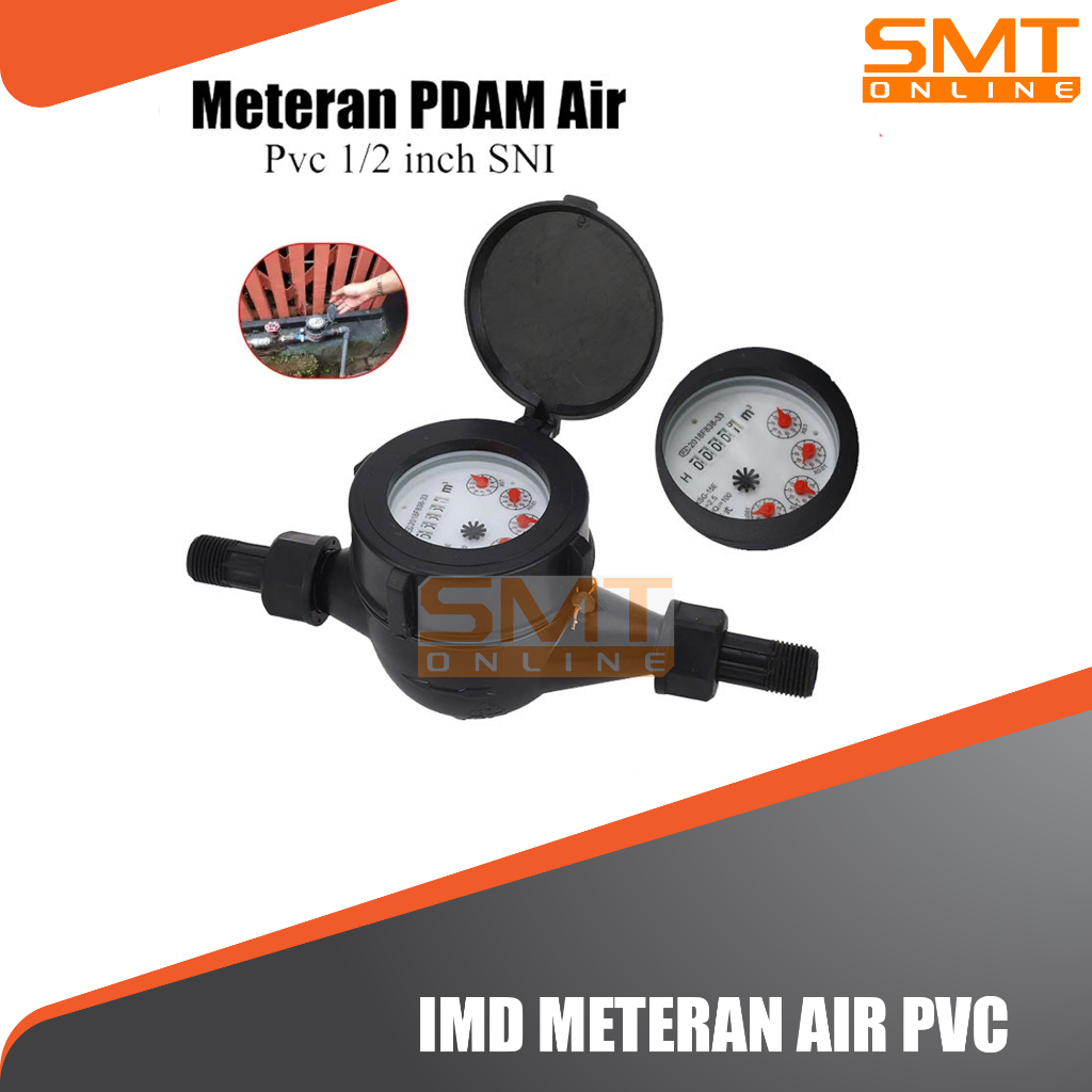 Jual Meteran Air PVC 1/2” Merk IMD / Meteran IMD / Meteran Air PDAM PAM / PVC Water Meter ...