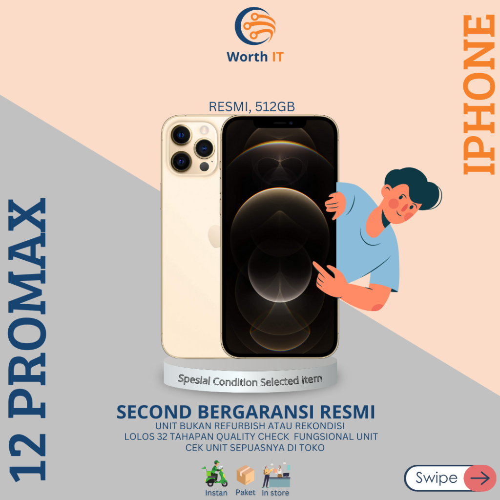 Jual iPhone 12 PRO MAX - 512 GB Fullset Second/Bekas Original 100% Mulus iBox | Shopee Indonesia