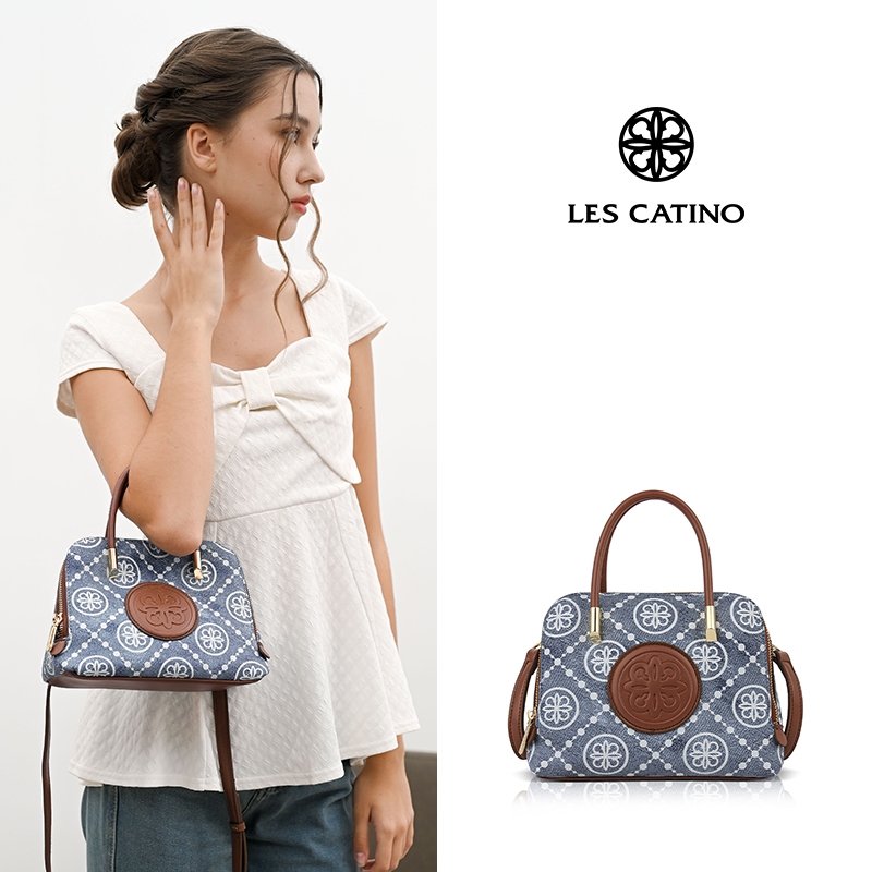 Jual Tas Wanita Les Catino Deluxe LCX Keyna Round Satchel Mgrm Blb ...