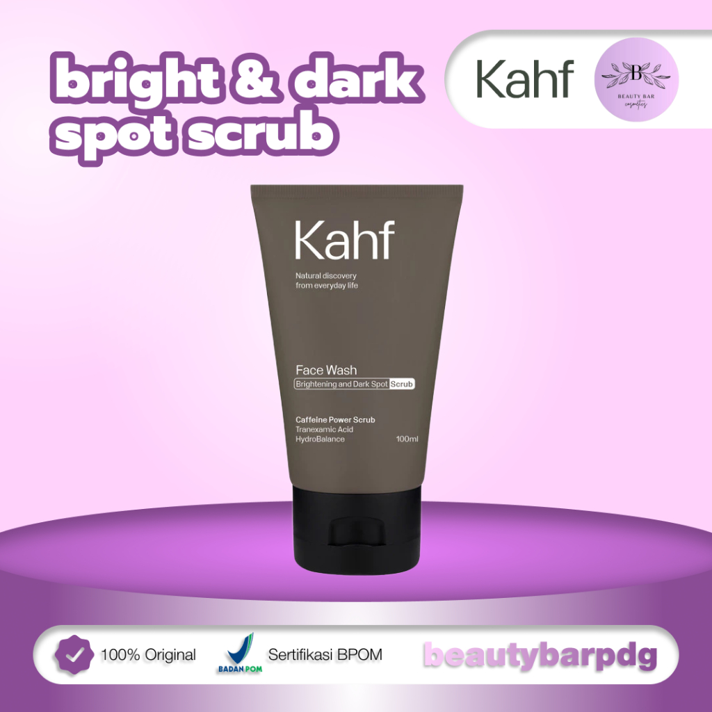 Jual Kahf Brightening and Anti Dark Spot Scrub Face Wash 100 ml | Face ...
