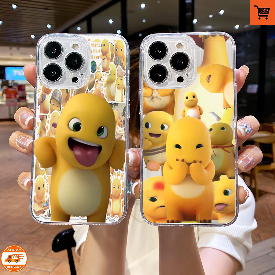 Jual Softcase Silicone Air Bag Clear Case Nailong dino kuning For OPPO ...