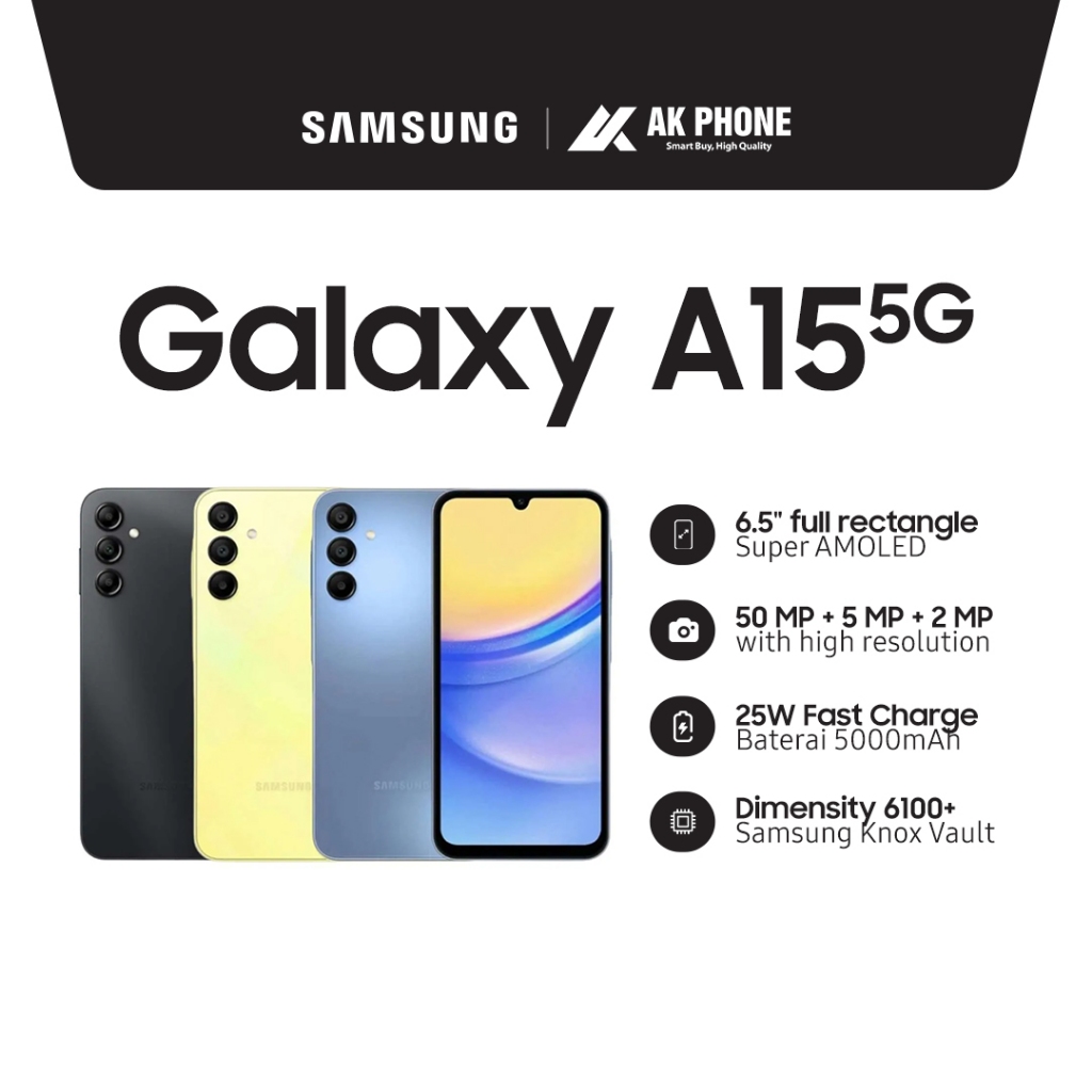 Jual Samsung Galaxy A15 5G 8/256GB Garansi Resmi (AK PHONE JAMBI ...