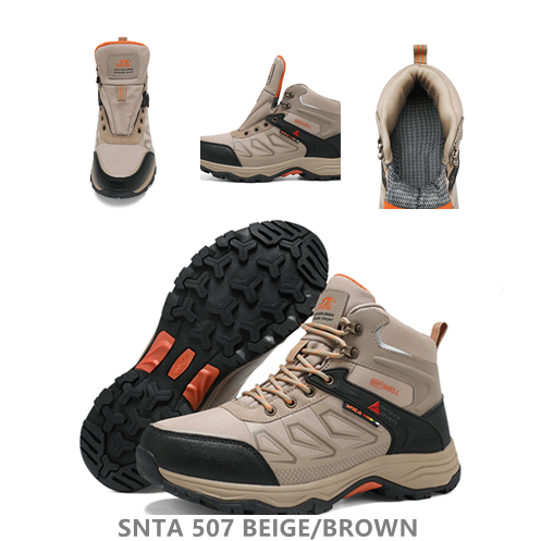 Jual SNTA 507 Beige Sepatu Hiking Boot High Tinggi Gunung Adventure ...