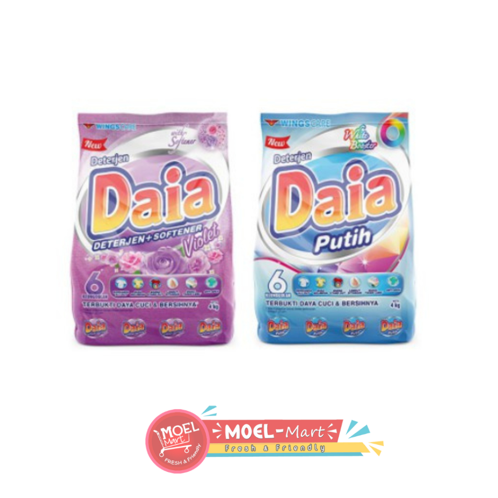 Jual DAIA Deterjen Bubuk 4kg | Shopee Indonesia