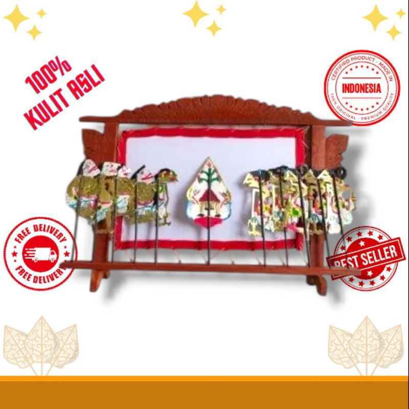 Jual Wayang Geber Pajangan / Miniatur Pagelaran Wayang Kulit | Shopee ...